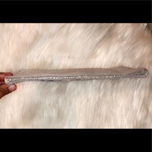 Victoria's Secret | Bags | Victorias Secret Silver Glitter Envelope ...